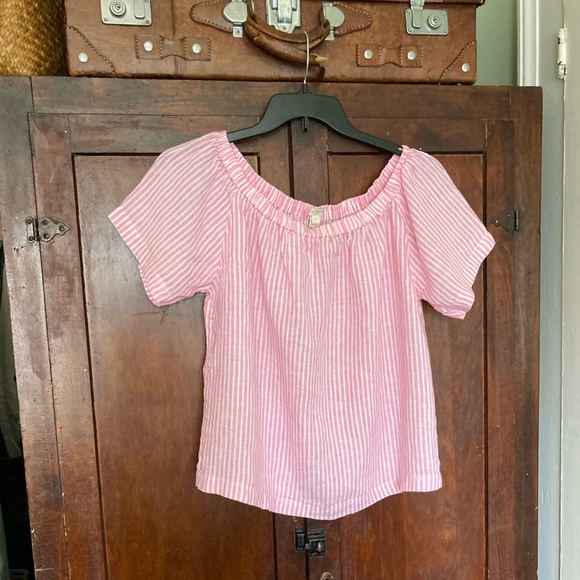 J. Crew | Tops | J Crew Linen Blouse | Poshmark